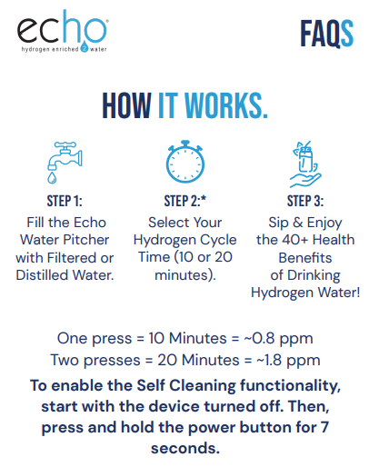 Echo Water Pitcher Quick Start Guide – Echo Water